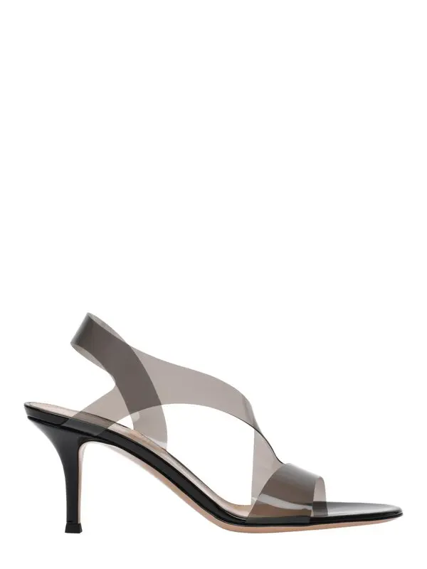 GIANVITO ROSSI Metropolis 70 Sandal - Black - Tpu