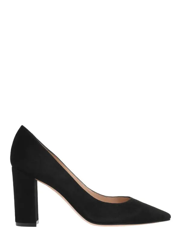 GIANVITO ROSSI Piper 85 Suede Pumps - Black - Suede