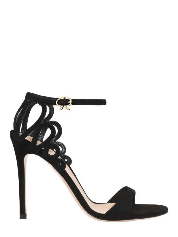 GIANVITO ROSSI Elisa Sandal - Black - Suede