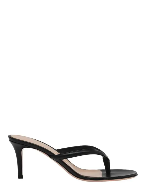 GIANVITO ROSSI Calypso Thong Sandals - Black - Nappa