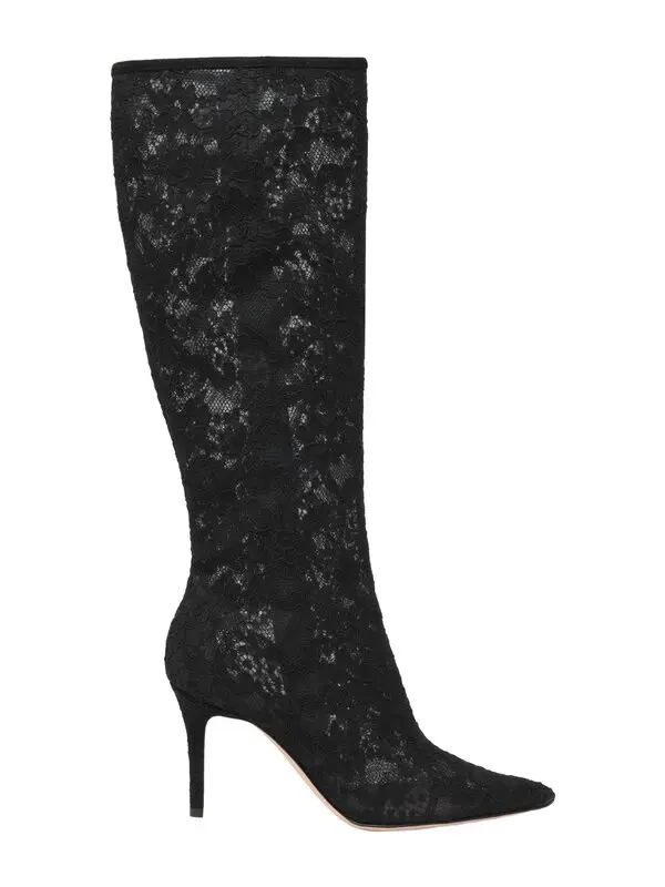 GIANVITO ROSSI Claudia Boot 85 - Black - Lace