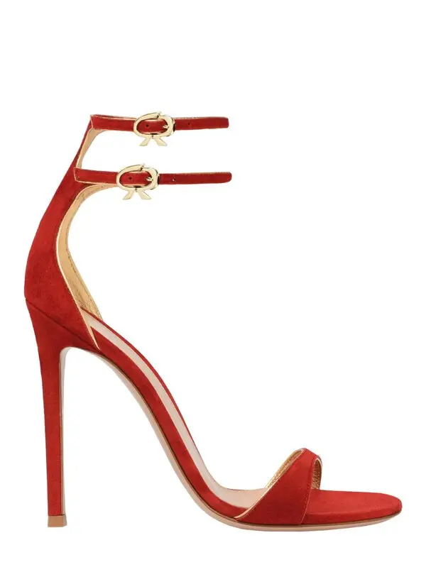 GIANVITO ROSSI Victorine Sandal - Rosso - Camoscio