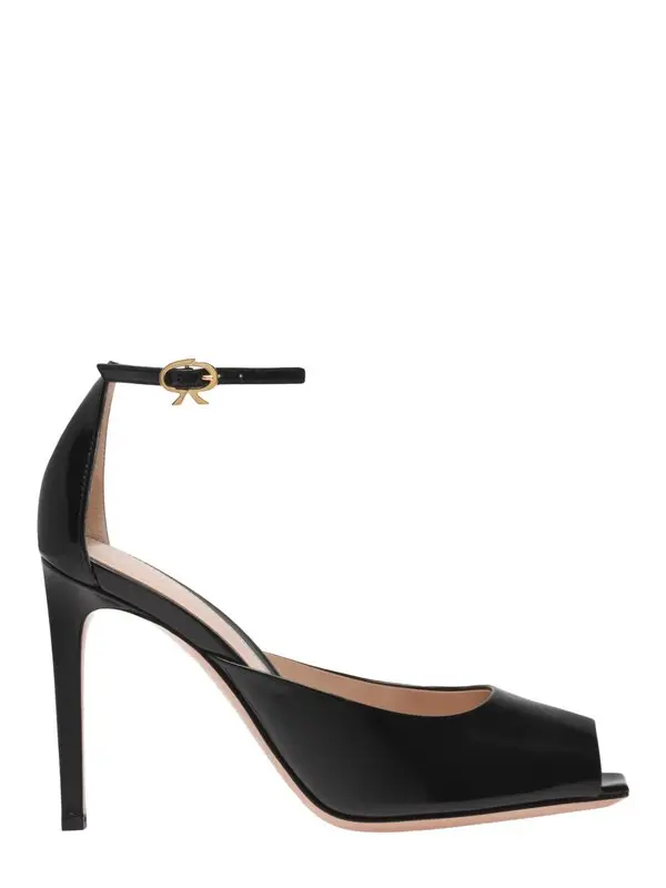 GIANVITO ROSSI Ethel Sandal - Black - Glossy Nappa