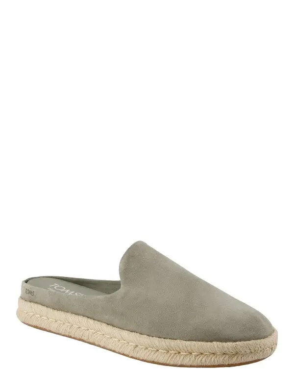Toms Santiago Espadrille Mule - Grey