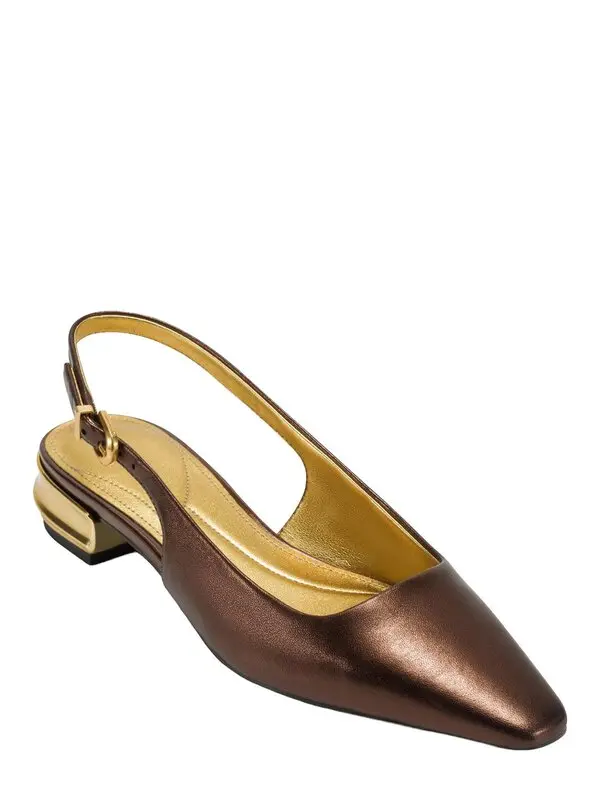 Donna Karan New York Savita Slingback Pumps - Dark Copper