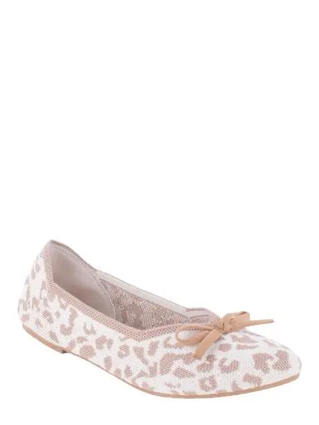 Tahari Tortuga Ballet Flat - Beige Cheetah