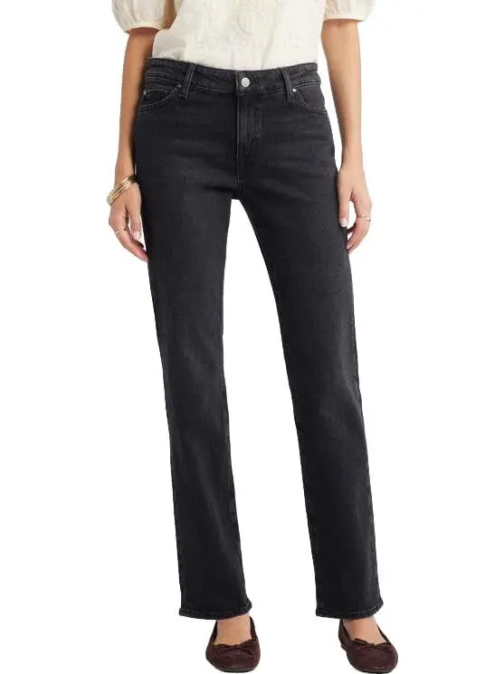 Treasure & Bond Mid-rise Straight Leg Jeans - Black Wash