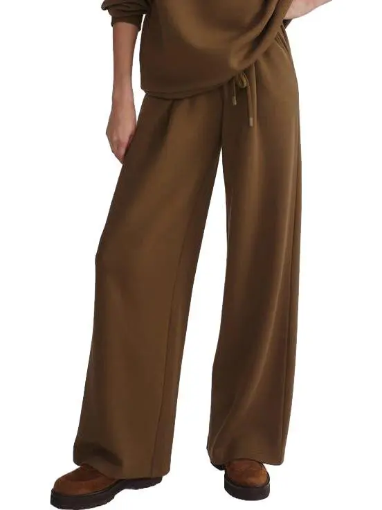 Varley Pleated Wide Leg Trousers - Military Olive