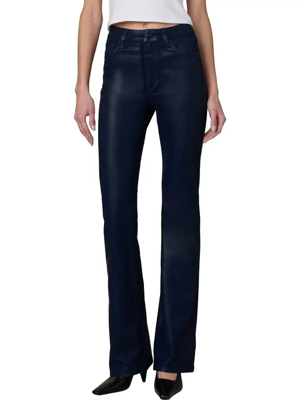 Joe's Jeans The Hi Honey Curvy Coated Bootcut Jeans - Maritime Blue