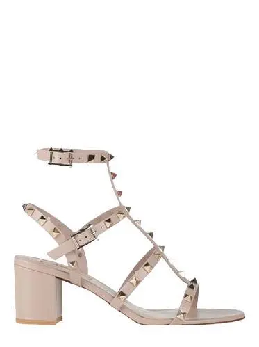 Valentino Garavani Leather Gladiator Sandals - Pink