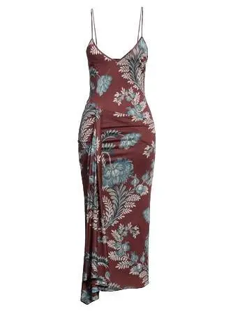 Etro Midi Floral-print Jersey Dress - Red