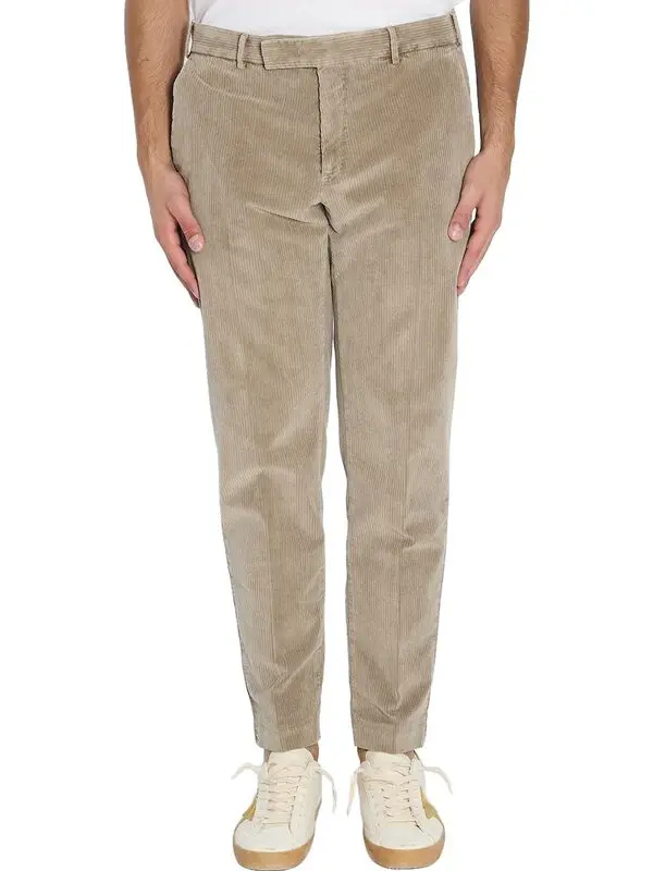 PT TORINO Straight-leg Corduroy Trousers - Beige