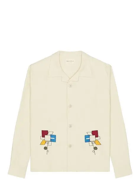 FAR AFIELD Veloso Shirt In Cream - Stone