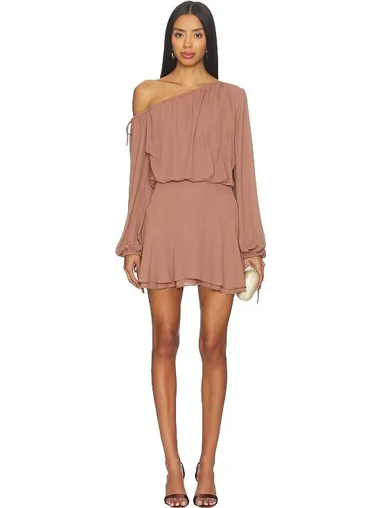 MORE TO COME Violetta Mini Dress - Mocha