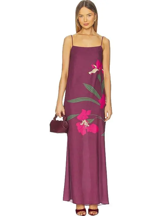 Katie May Chloe Maxi Dress - Raspberry Iris