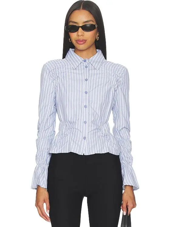 Lioness Manor Shirt - Blue Stripe