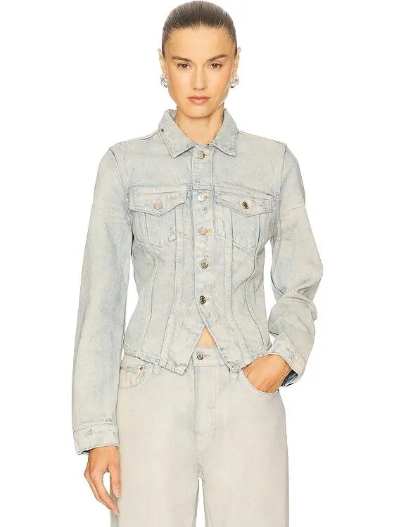 GRLFRND Louise Denim Jacket - Coldwater Canyon Dr