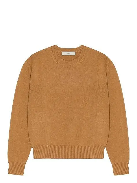 DUNST Cashmere Crew Neck Sweater - Camel