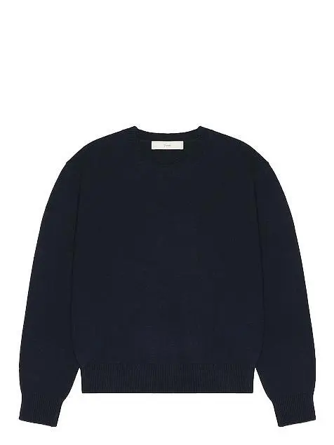 DUNST Cashmere Crew Neck Sweater - Deep Navy