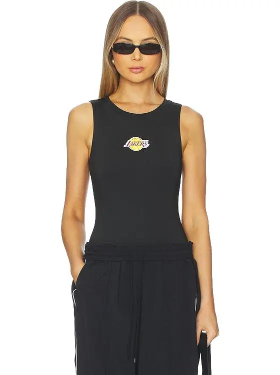 HYPE AND VICE Los Angeles Lakers Contouring Bodysuit - Black
