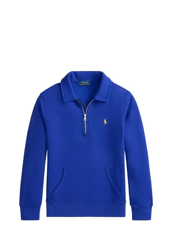 Ralph Lauren Fleece Collared Sweatshirt - Classic Azure