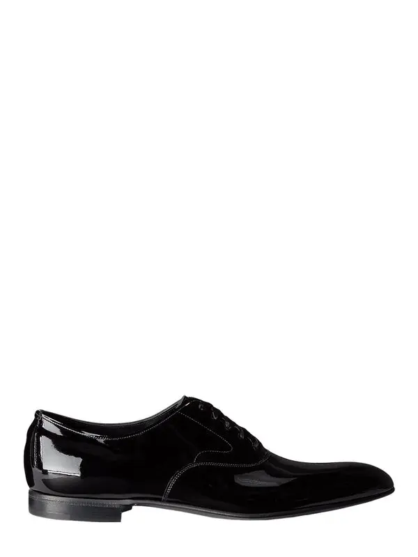 Ralph Lauren Paget Patent Calfskin Shoe - Black
