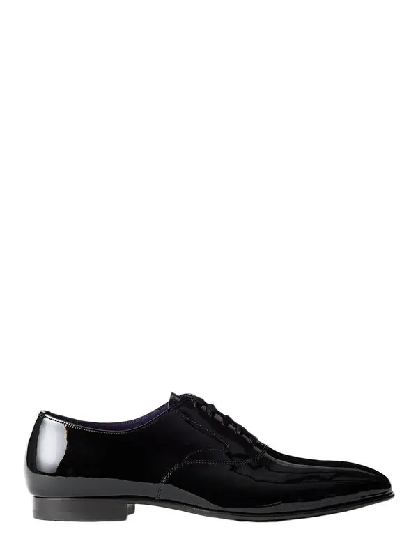 Ralph Lauren Paget Patent Calfskin Shoe - Black