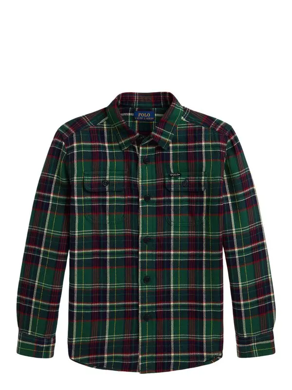 Ralph Lauren Plaid Brushed Cotton Flannel Workshirt - Multi