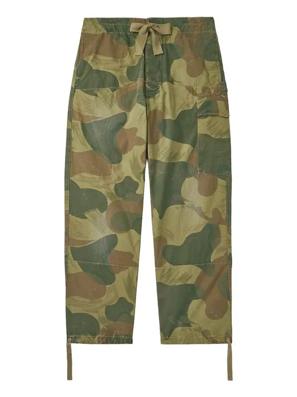 Ralph Lauren Straight-leg Cotton-canvas Cargo Trousers - Green