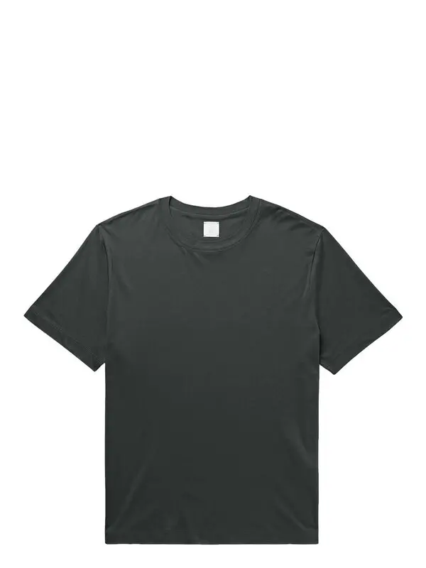 Eleventy Cotton And Modal-blend Jersey T-shirt - Gray