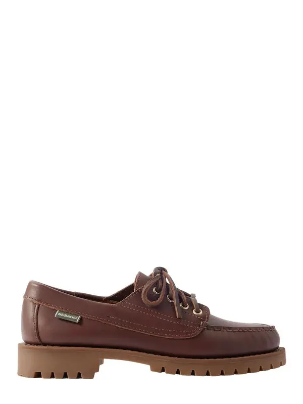 SEBAGO Askook Leather Boat Shoes - Brown