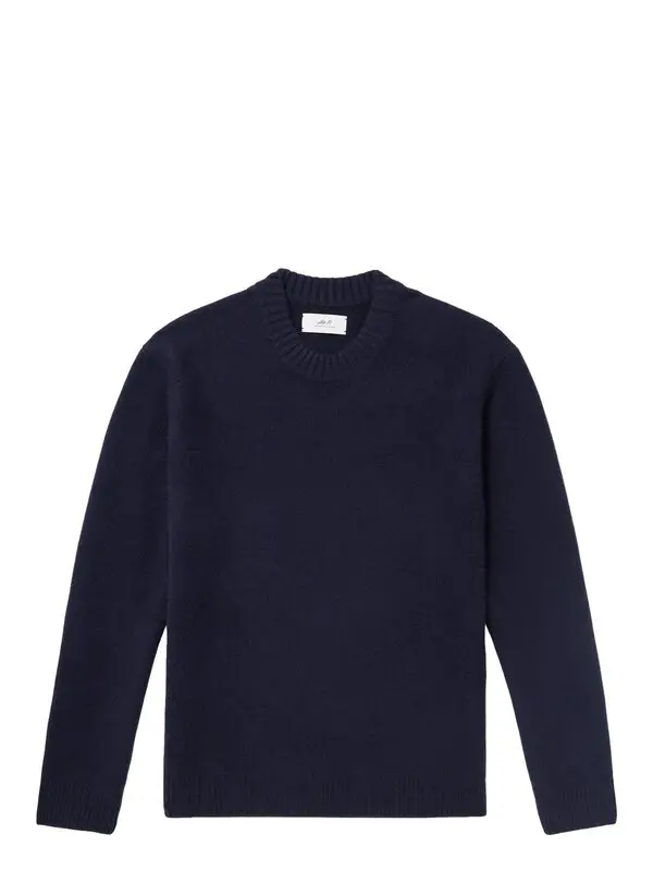 Mr P. Brushed Cashmere Sweater - Blue
