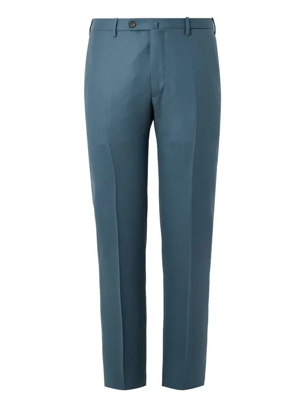 SLOWEAR Slim-fit Wool And Cashmere-blend Suit Trousers - Blue