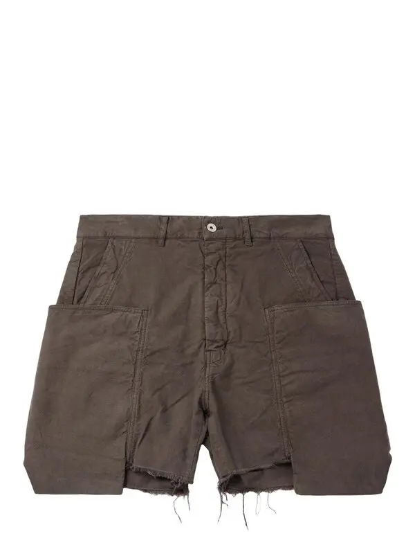 Rick Owens Stefan Straight-leg Cargo Shorts - Brown