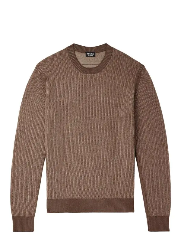 Zegna Oasi Cashmere Sweater - Brown