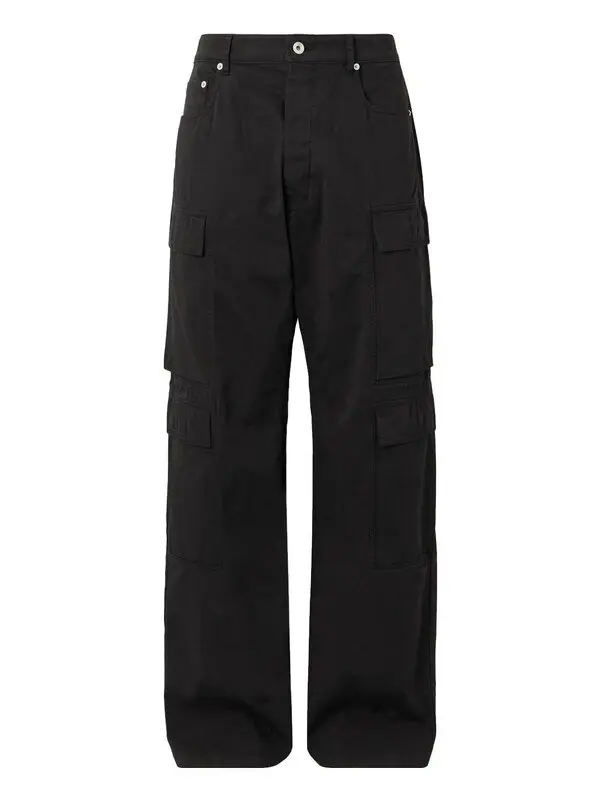 Rick Owens Straight-leg Cargo Jeans - Black