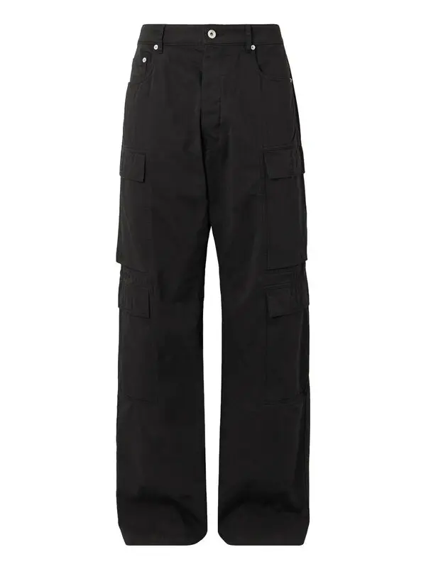 Rick Owens Straight-leg Cargo Jeans - Black