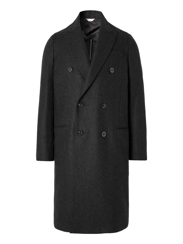 Boglioli Double-breasted Wool-blend Coat - Gray