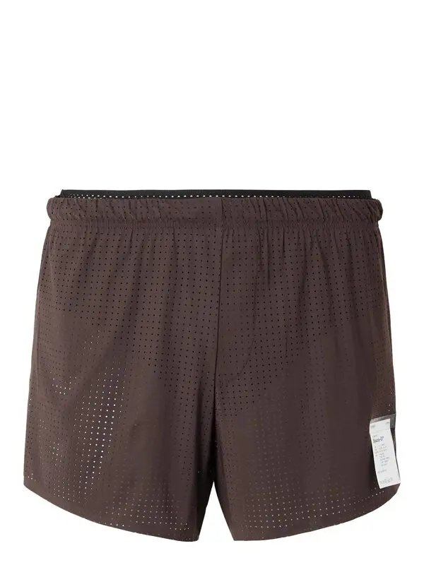 Satisfy 2.5" Distance Straight-leg Space-o™ Shorts - Brown