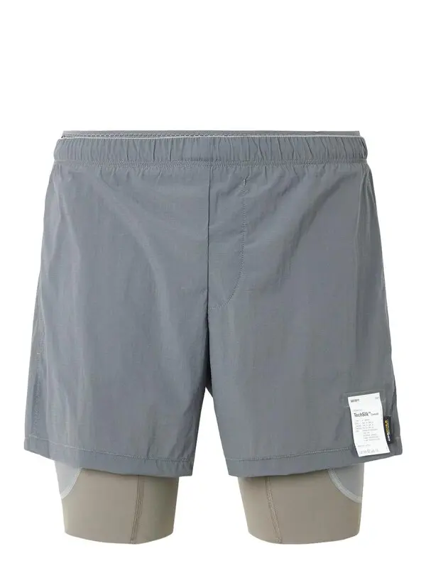 Satisfy 8" Straight-leg Layered Techsilk™ Cordura® Ripstop And Justice™ Shorts - Gray