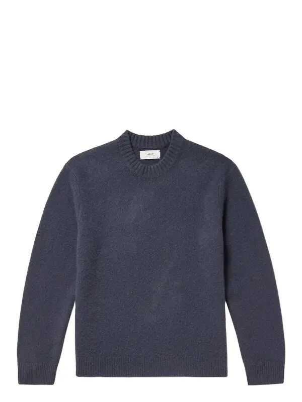 Mr P. Brushed Cashmere Sweater - Gray