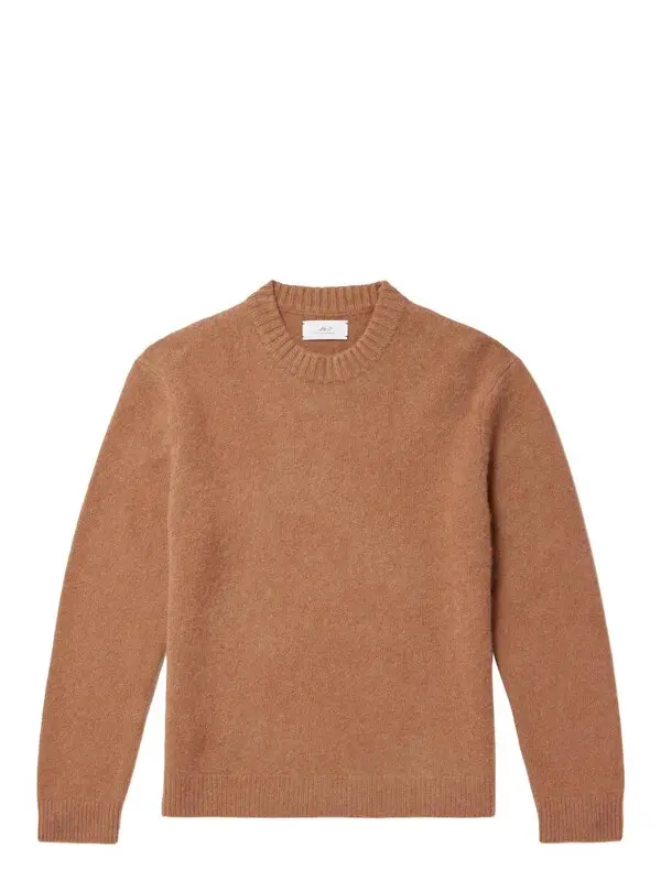 Mr P. Brushed Cashmere Sweater - Brown