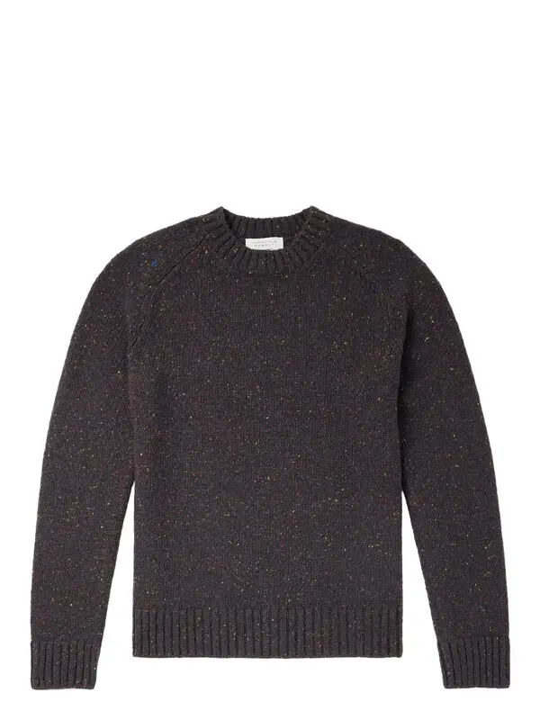 Gabriela Hearst Daniel Flecked Cashmere Sweater - Gray