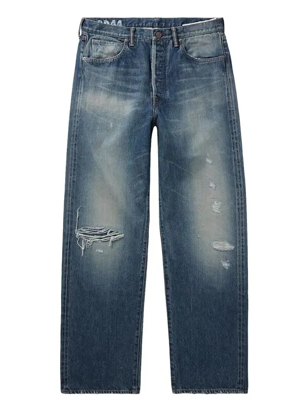 Visvim Social Sculpture 01 Wide-leg Jeans - Blue