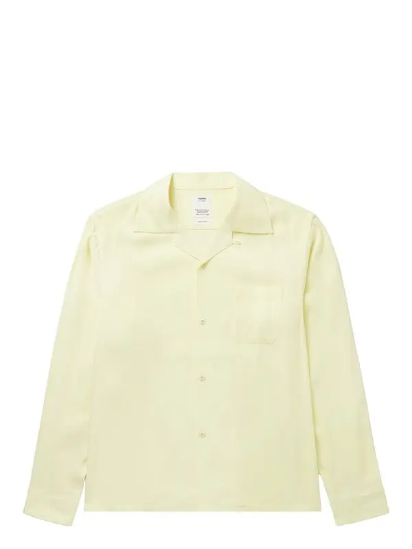 Visvim Keesey Convertible-collar Woven Shirt - Yellow