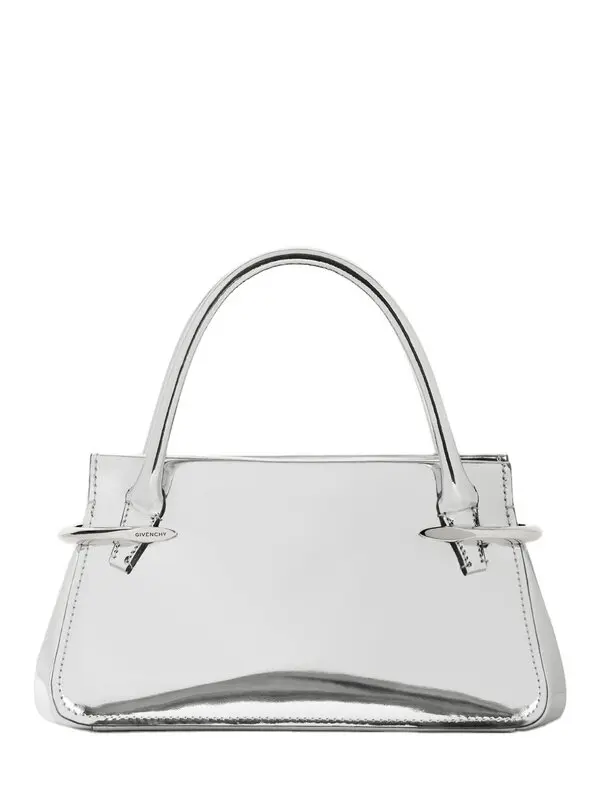 Givenchy Mini Pinch Bag In Mirror-effect Leather - Multicolor