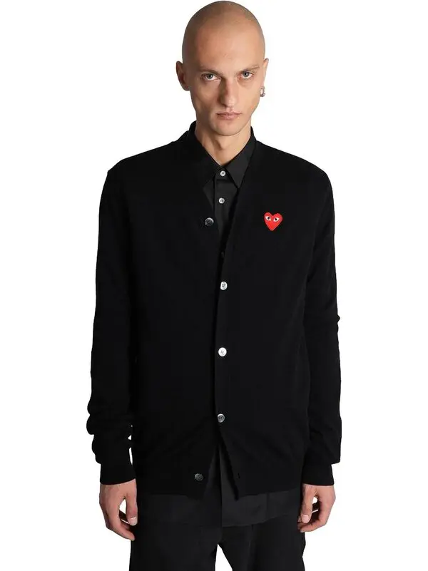 Play Comme Des Garcon Cardigan - Black