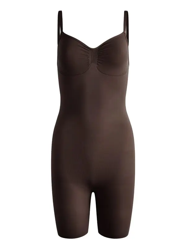 SKIMS Seamless Sculpt Mid-thigh Bodysuit - Cocoa