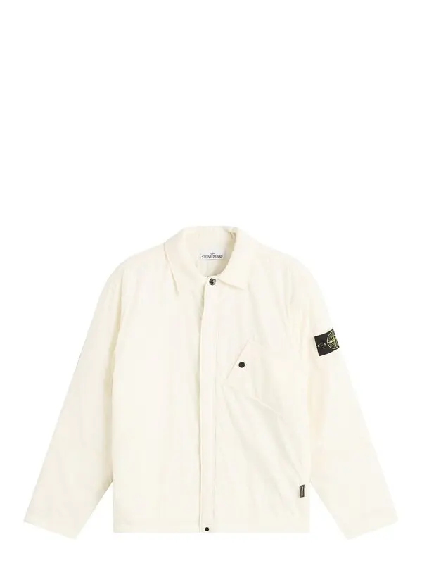 Stone Island Matt Ripstop Cordura Zip Overshirt - Ivory