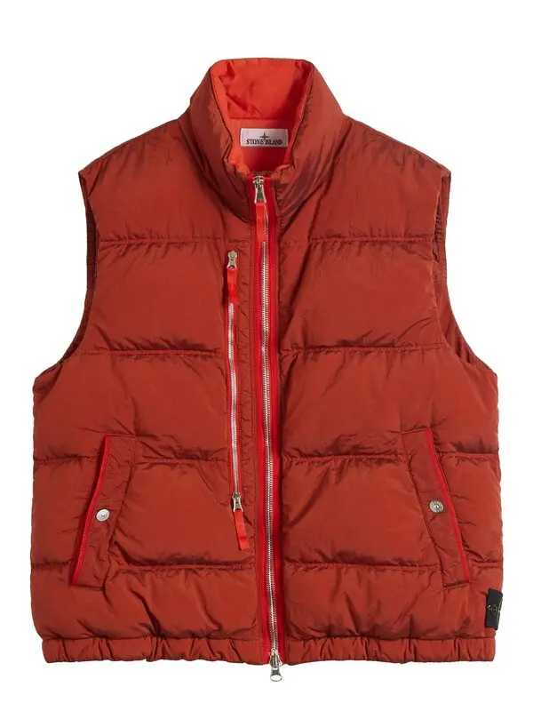 Stone Island Nylon Metal Econyl® Down Vest - Scarlet